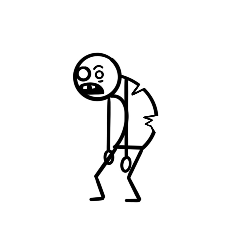 Zombie SVG and PNG Stick Figure Clipart #1 - Etsy