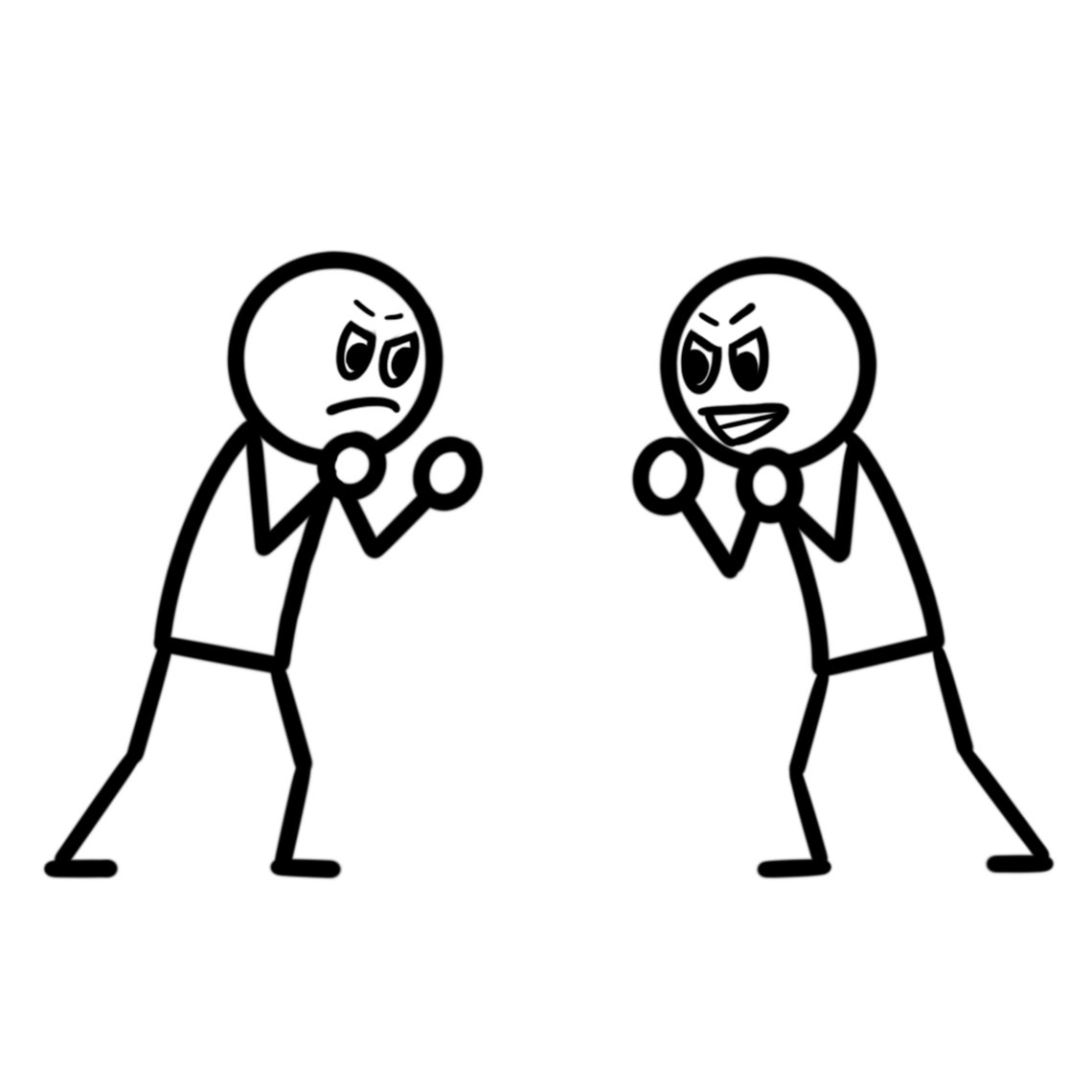 5 Fighting, Arguing PNG Stick Figures Digital Download - Etsy