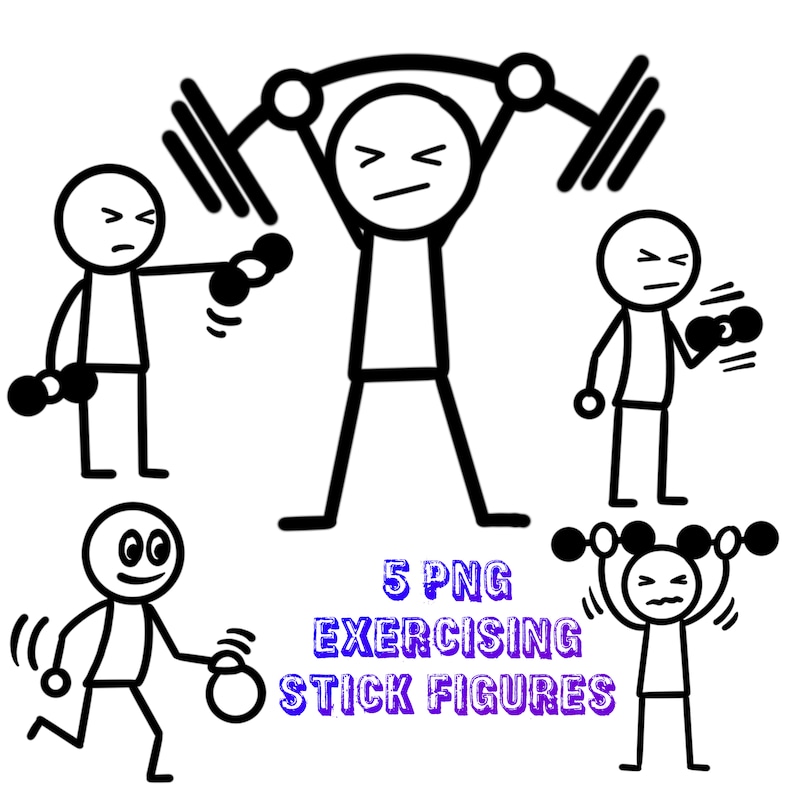 5 Exercising PNG Stick Figures Digital Download - Etsy 5 Exercising PNG Stick Figures Digital Download - Etsy