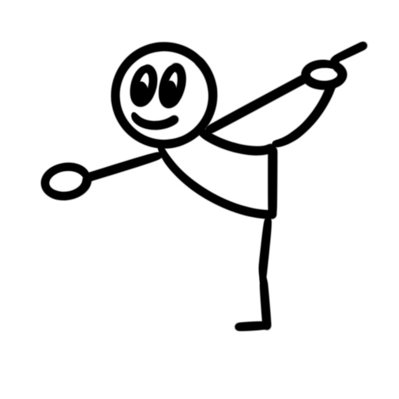 5 Stretching PNG Stick Figures Digital Download - Etsy