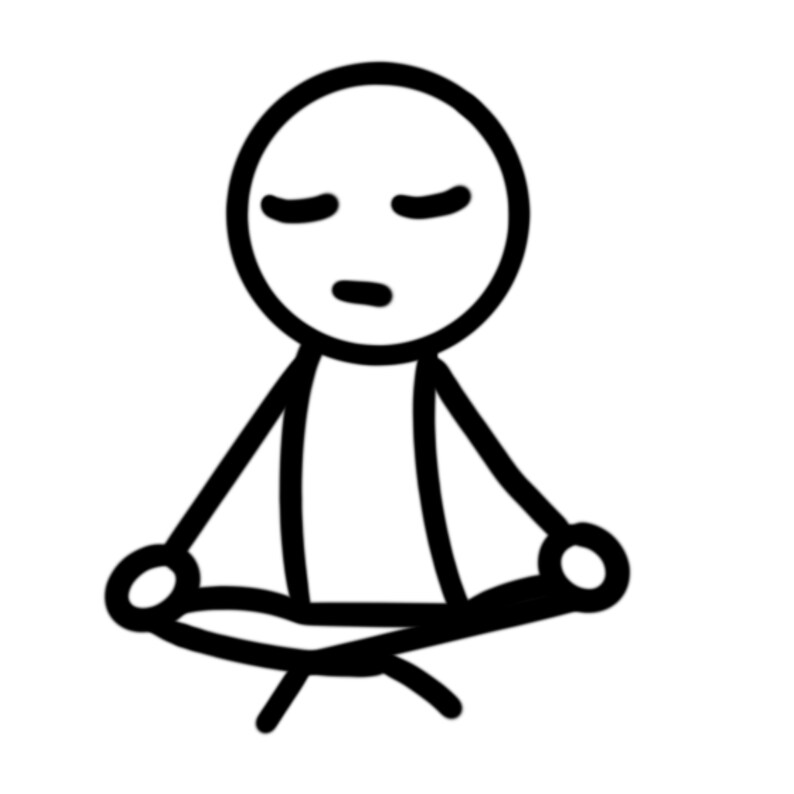 3 Meditating PNG Stick Figures Digital Download - Etsy