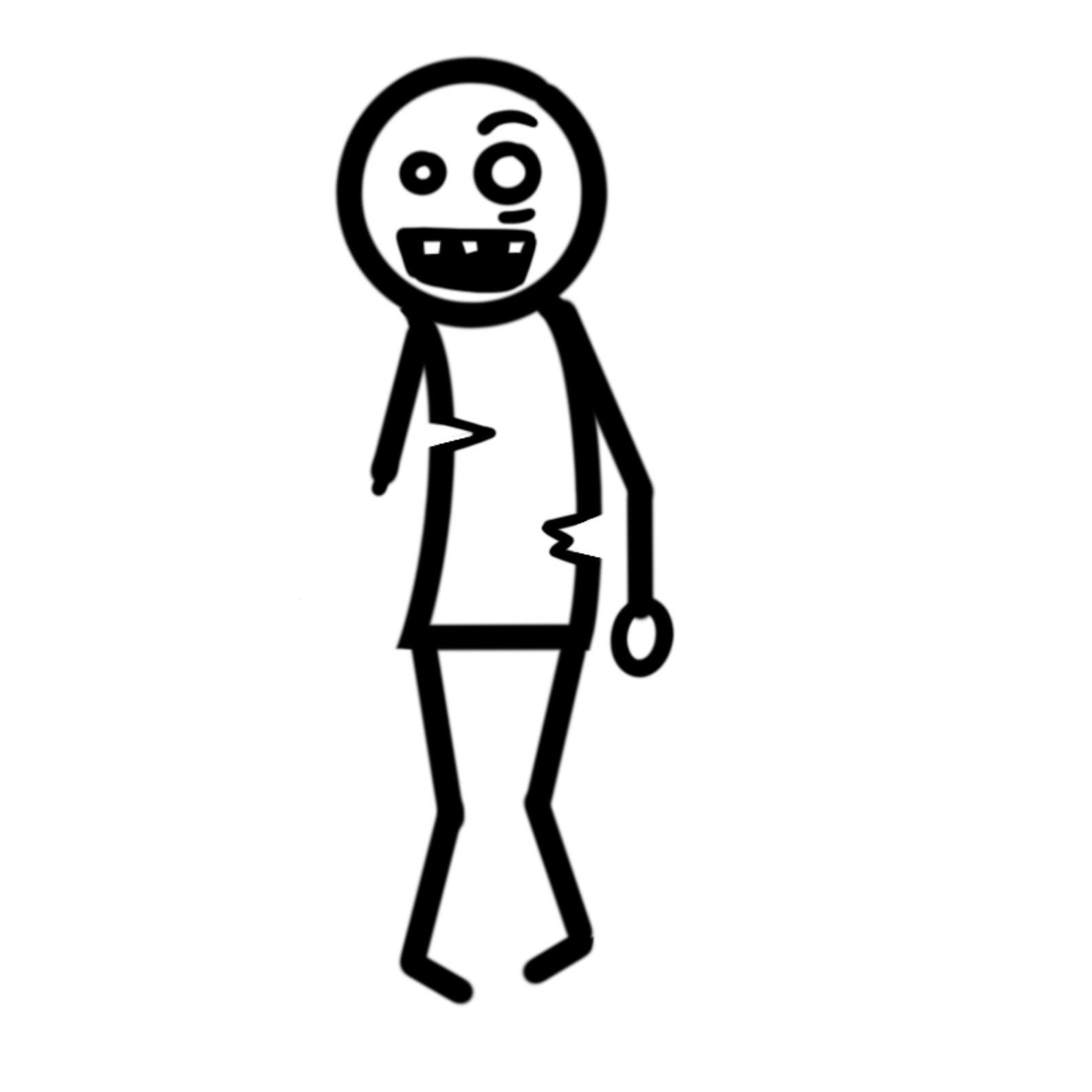 Zombie SVG and PNG Stick Figure Clipart #1 - Etsy