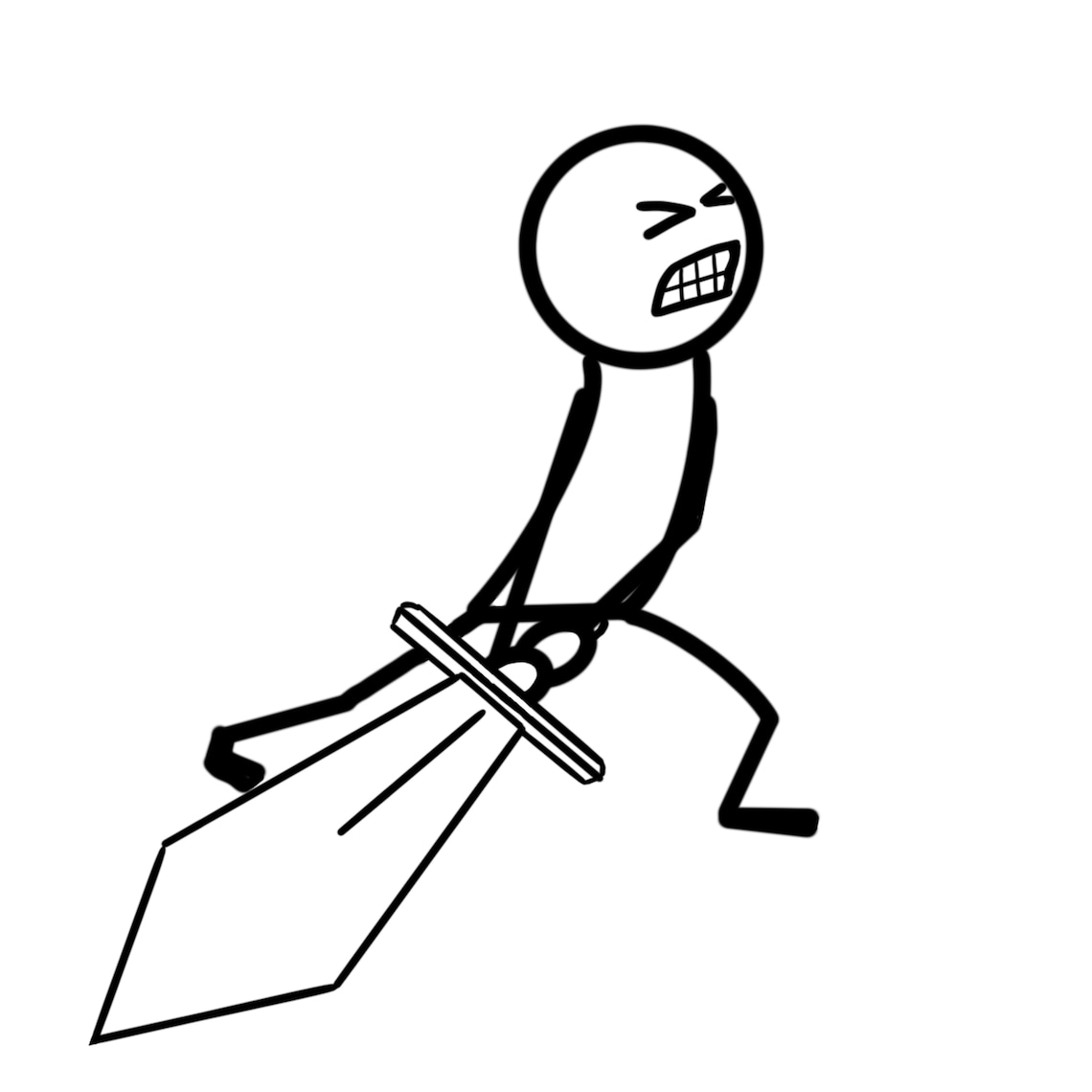 Action/pulling Stick Figure Clipart #1 - Etsy