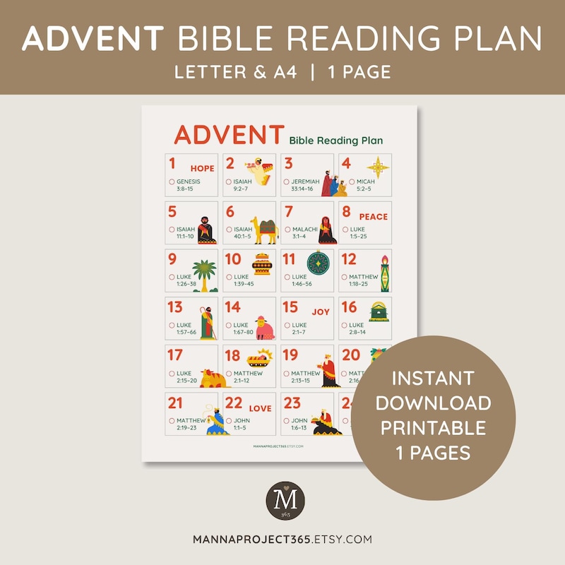 Family Advent Reading - Etsy