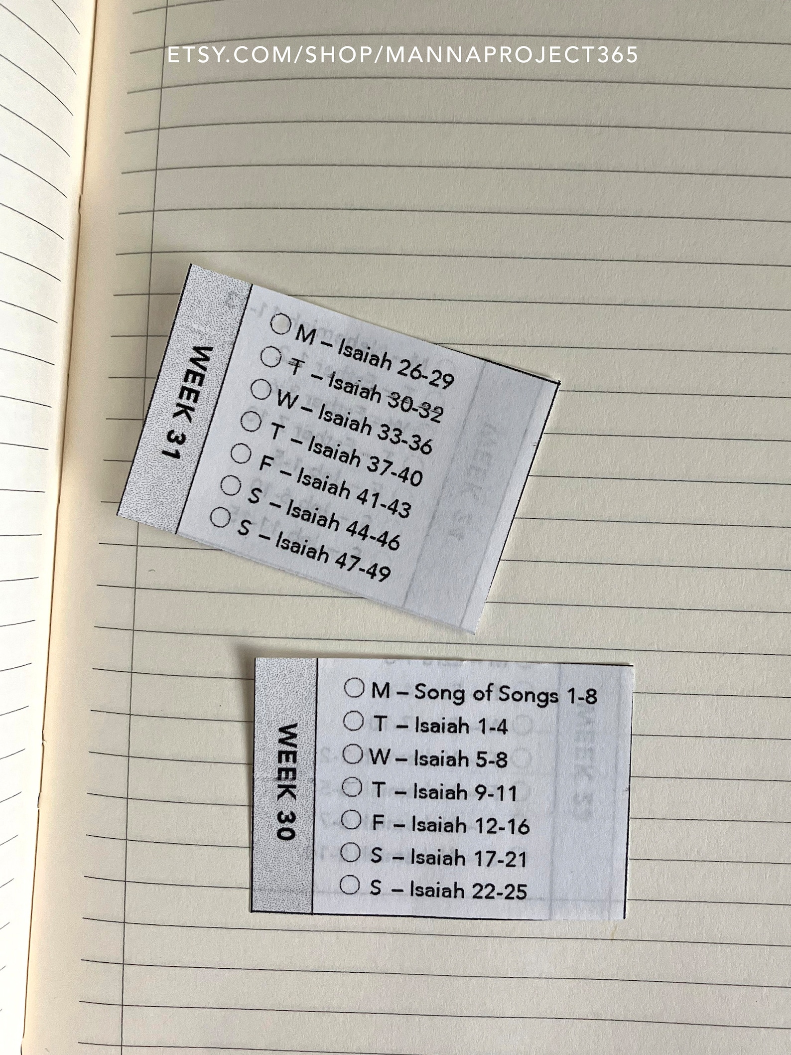 Traditional 52 Week Bible Reading Plan, 52 Week Bible Reading by Book ...