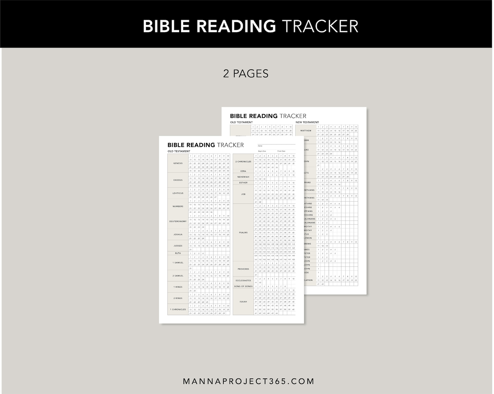 Bible Reading Tracker Bible in a Year Bible Study Planner - Etsy