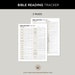 Bible Reading Tracker, Bible in a Year, Bible Study Planner, Bible ...