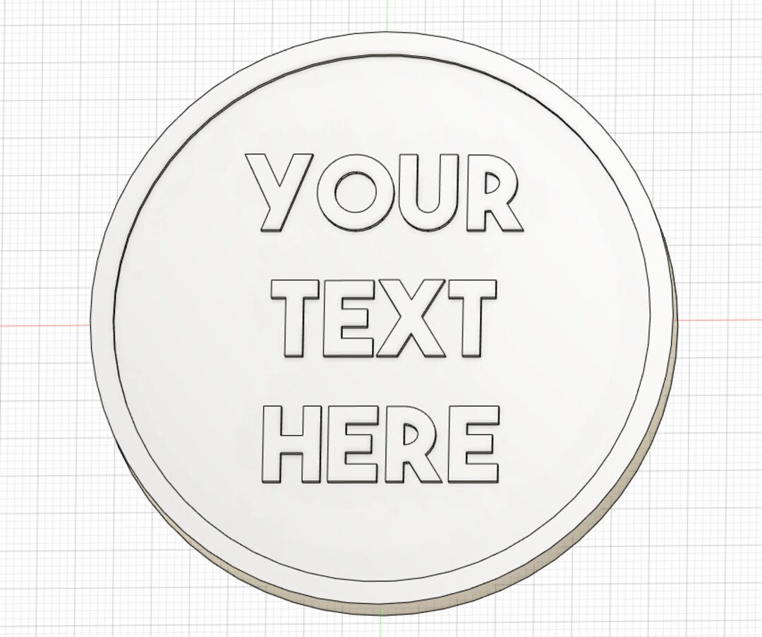 Custom 3D Printed Coin - Etsy