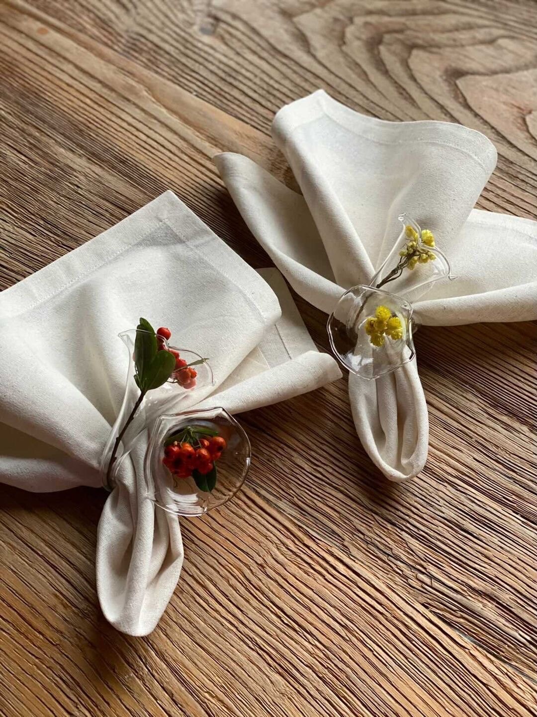 Glass Napkin Ring - Etsy UK