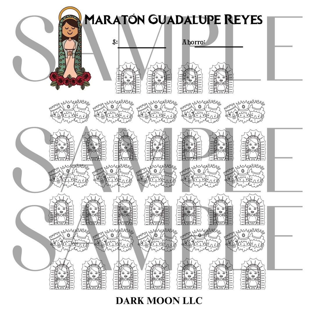 Guadalupe Reyes Marathon/savings Challenge/savings Challenge Game/money ...