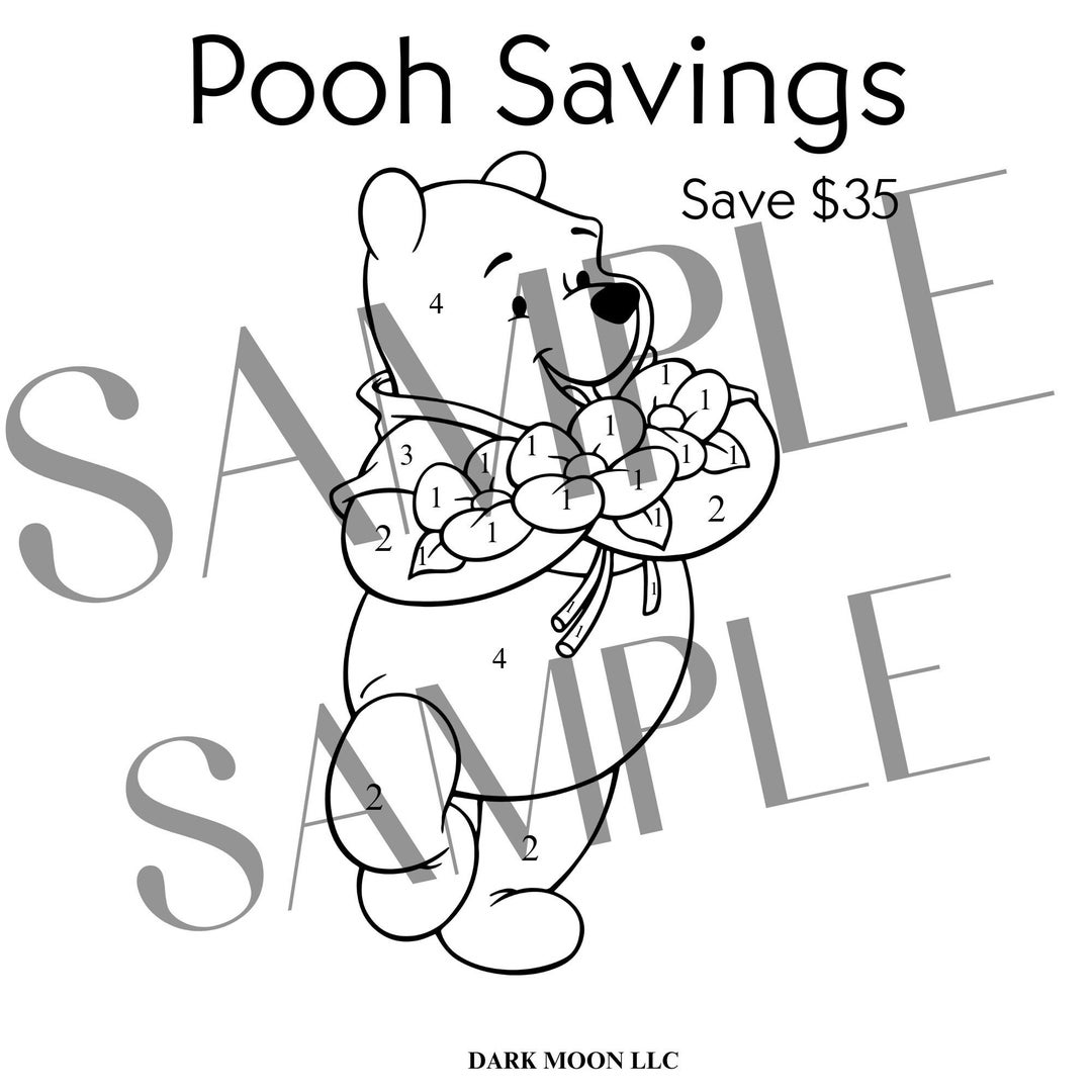 Savings Challenge Pooh/ Savings Tracker / Pooh Savings Challenge Game ...