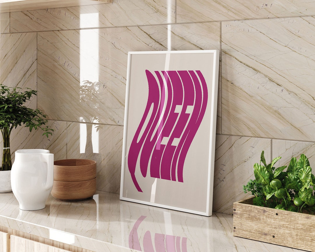 Queen Wave Quote Art mural imprimé A3/A4 Encadré/Non encadré Impression dart décoratif - Etsy France