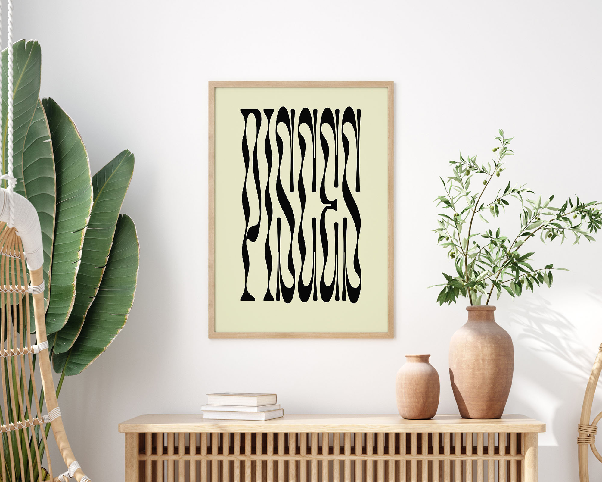 Star Sign Poissons Art mural imprimé A3/A4 Encadré/Non encadré ...