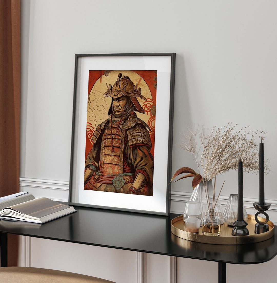 Japanese Samurai Print, Wall Art Print, Framed Prints, Wall Decor, Wall ...
