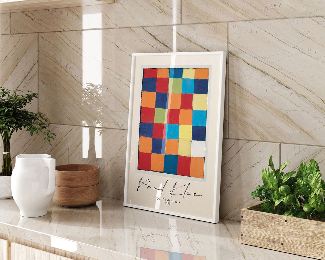 Paul Klee Colour Chart Wall Art Print Abstract Modernist Design 1930 ...