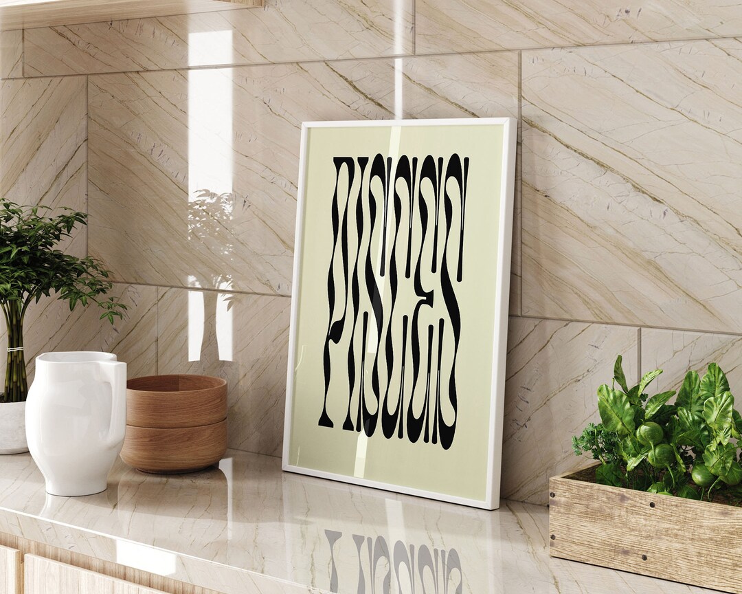 Star Sign Poissons Art mural imprimé A3/A4 Encadré/Non encadré ...