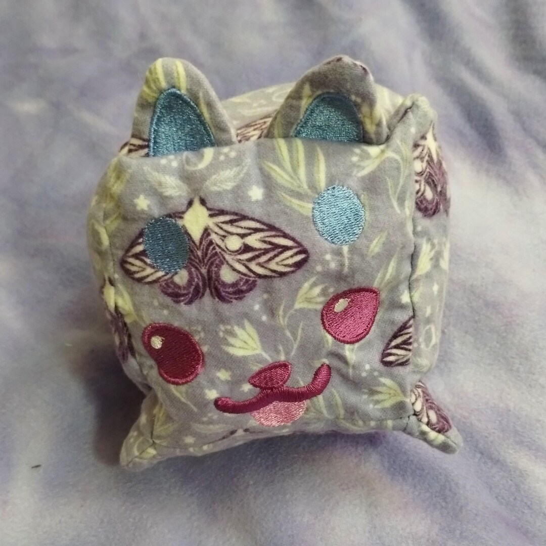 Lavender Luna Moth - Handmade Cube Dog Plushie - Etsy