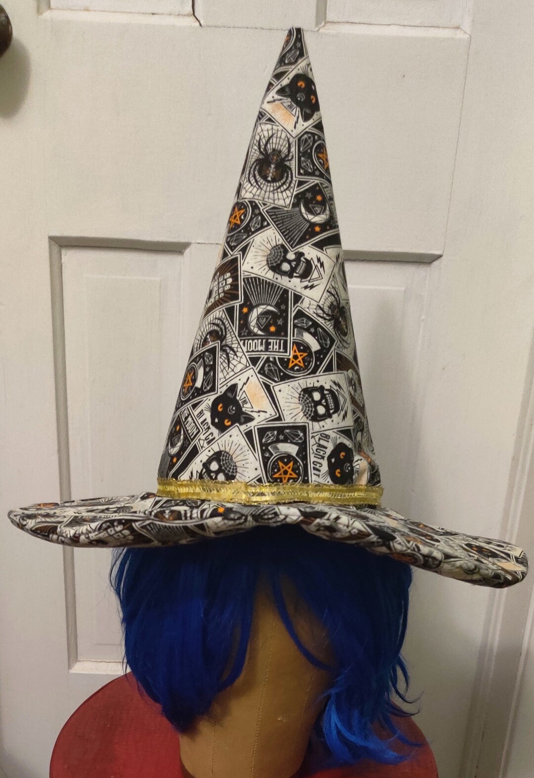 Halloween Tarot Adult Wizard Hat - Etsy