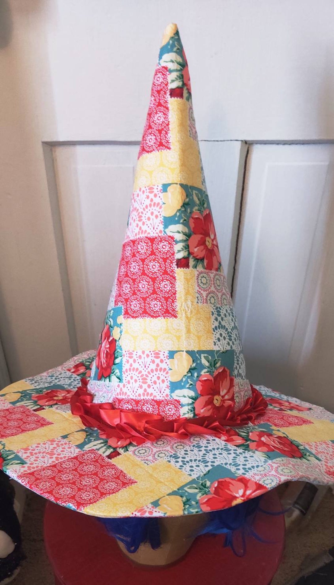 Floral Patchwork Adult Wizard Hat - Etsy