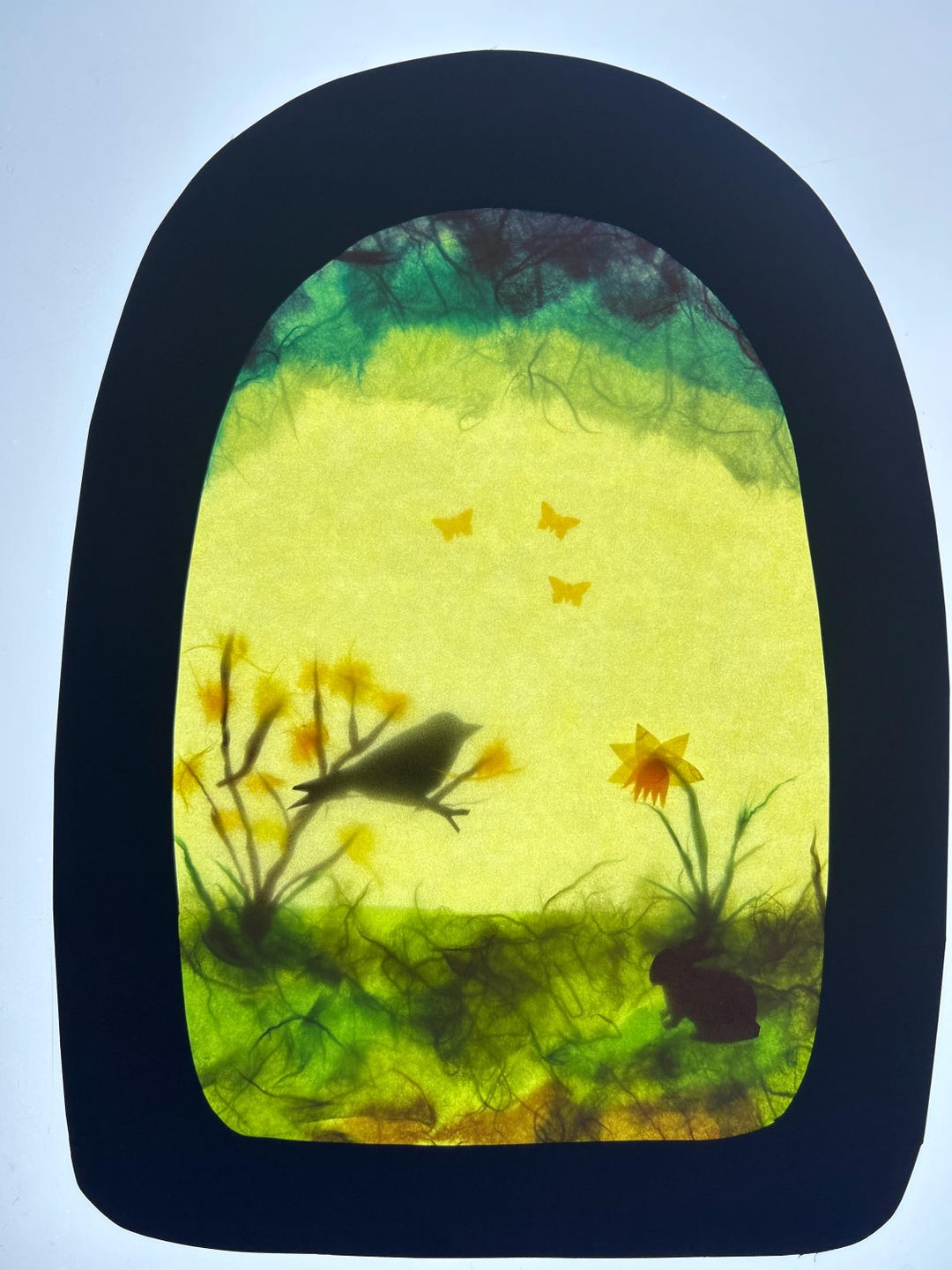 WALDORF Window Transparency Window Picture Spring - Etsy