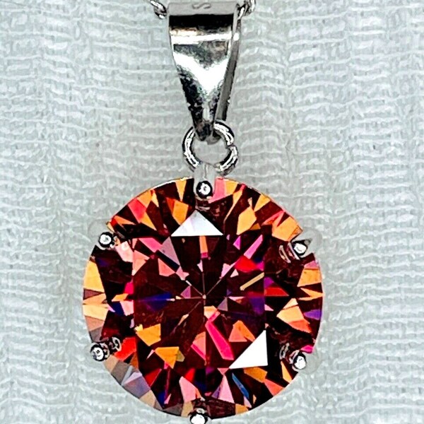Pink Diamond Pendant - Etsy