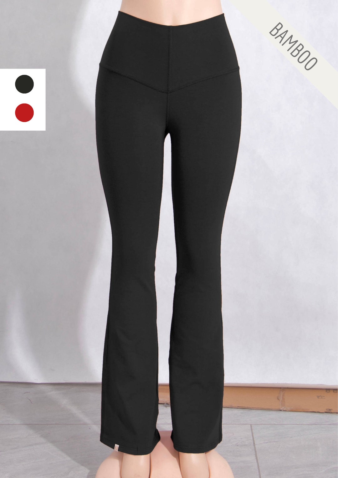 Women's Bamboo V Shape Waistband Yoga Flares - Etsy