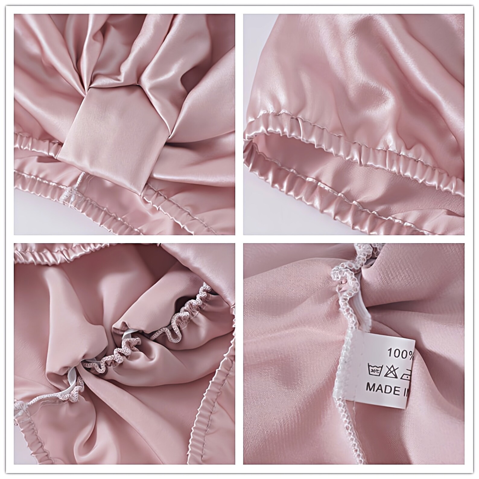 100% Mulberry Silk Caps Silk Bonnets Hair Care Night Cap Hair Beauty ...