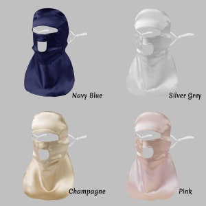 19 Momme Mulberry Silk Face Mask Full Protection Neck Gaiter UV ...