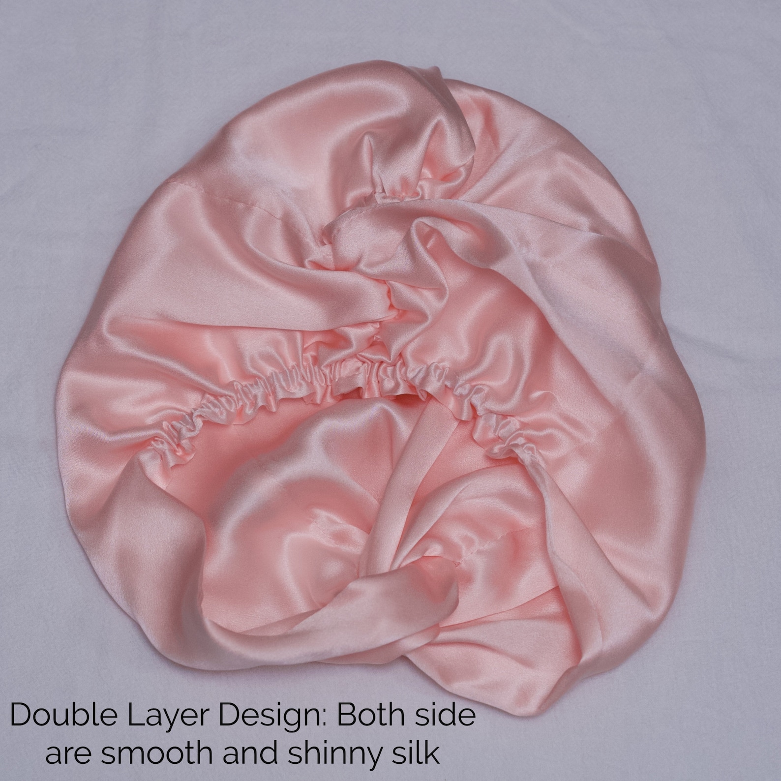 Twisted Sleep Bonnet Double Layer Silk Sleep Cap Sleeping Nightcap Hair ...