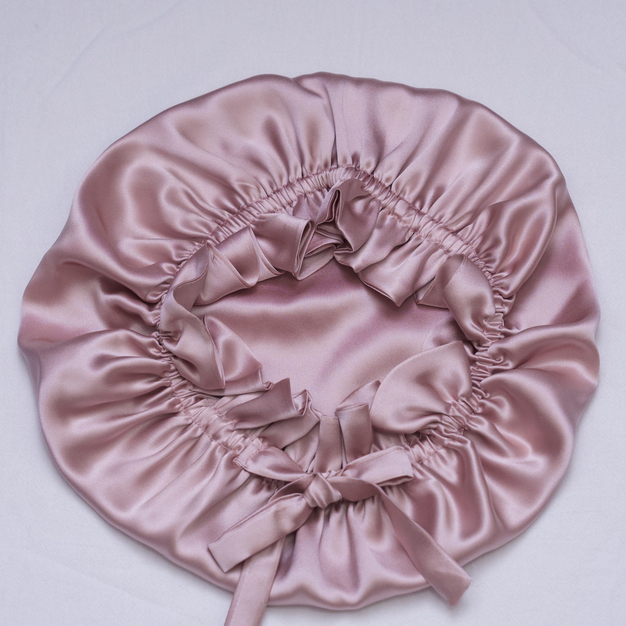 Double Layer Silk Bonnet for Sleep, 100% Mulberry Silk Reversible Sleep ...