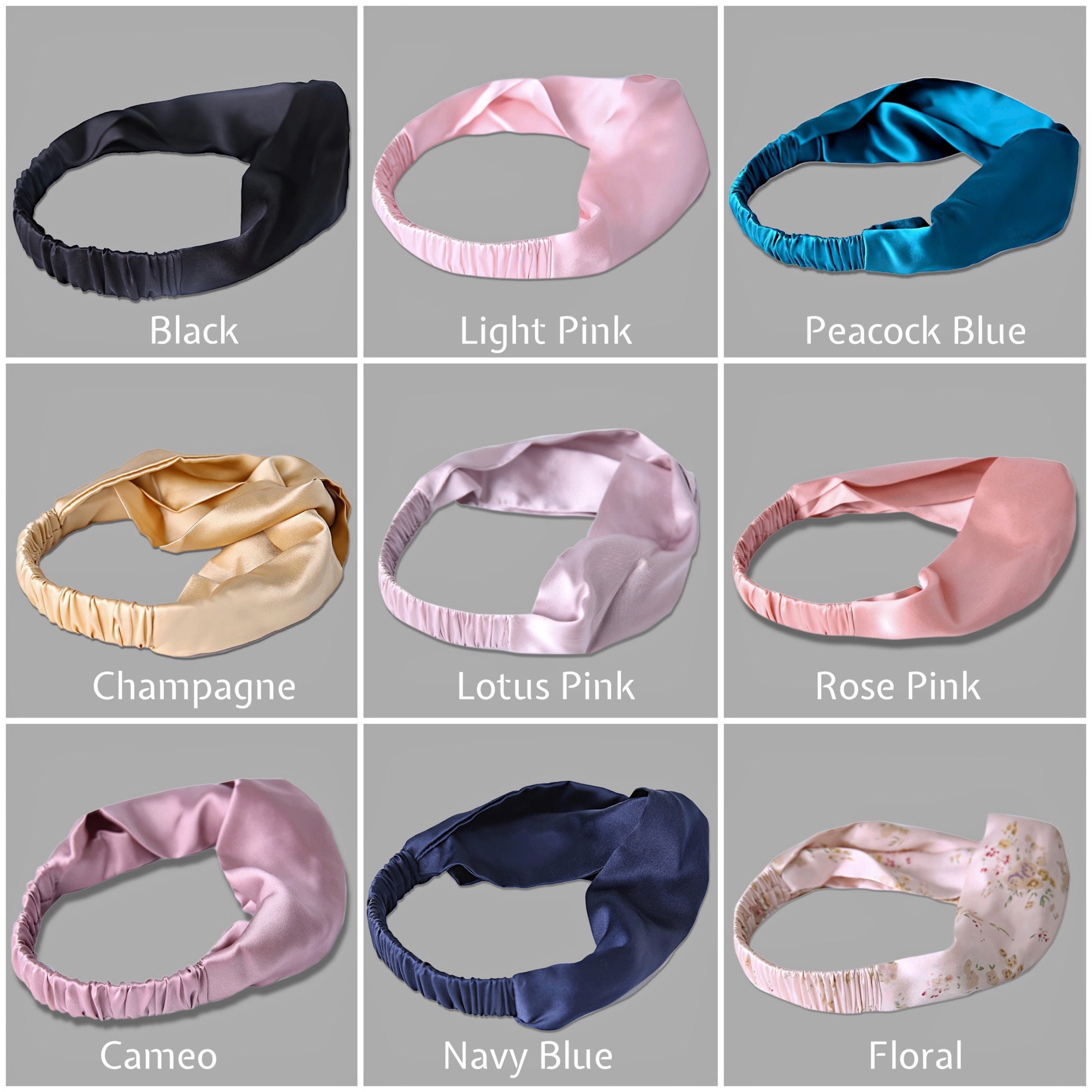 Silk Headband Twist Knot 100% Pure Mulberry Silk Headband - Etsy