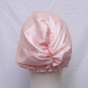 Twisted Sleep Bonnet Double Layer Silk Sleep Cap Sleeping Nightcap Hair ...
