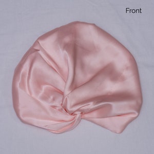 Twisted Sleep Bonnet Double Layer Silk Sleep Cap Sleeping Nightcap Hair ...