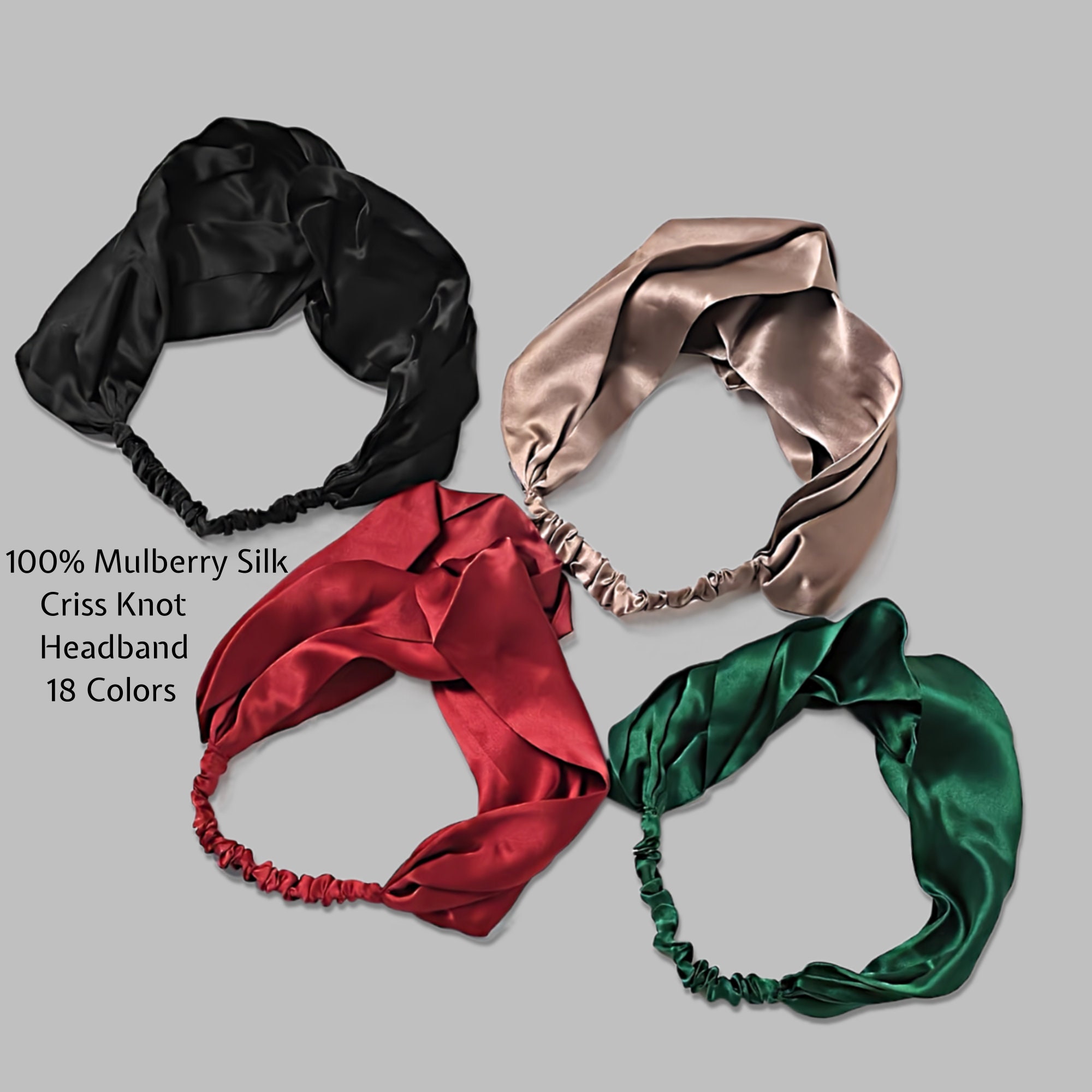 Silk Headband Twist Knot 100% Pure Mulberry Silk Headband Women Silk ...