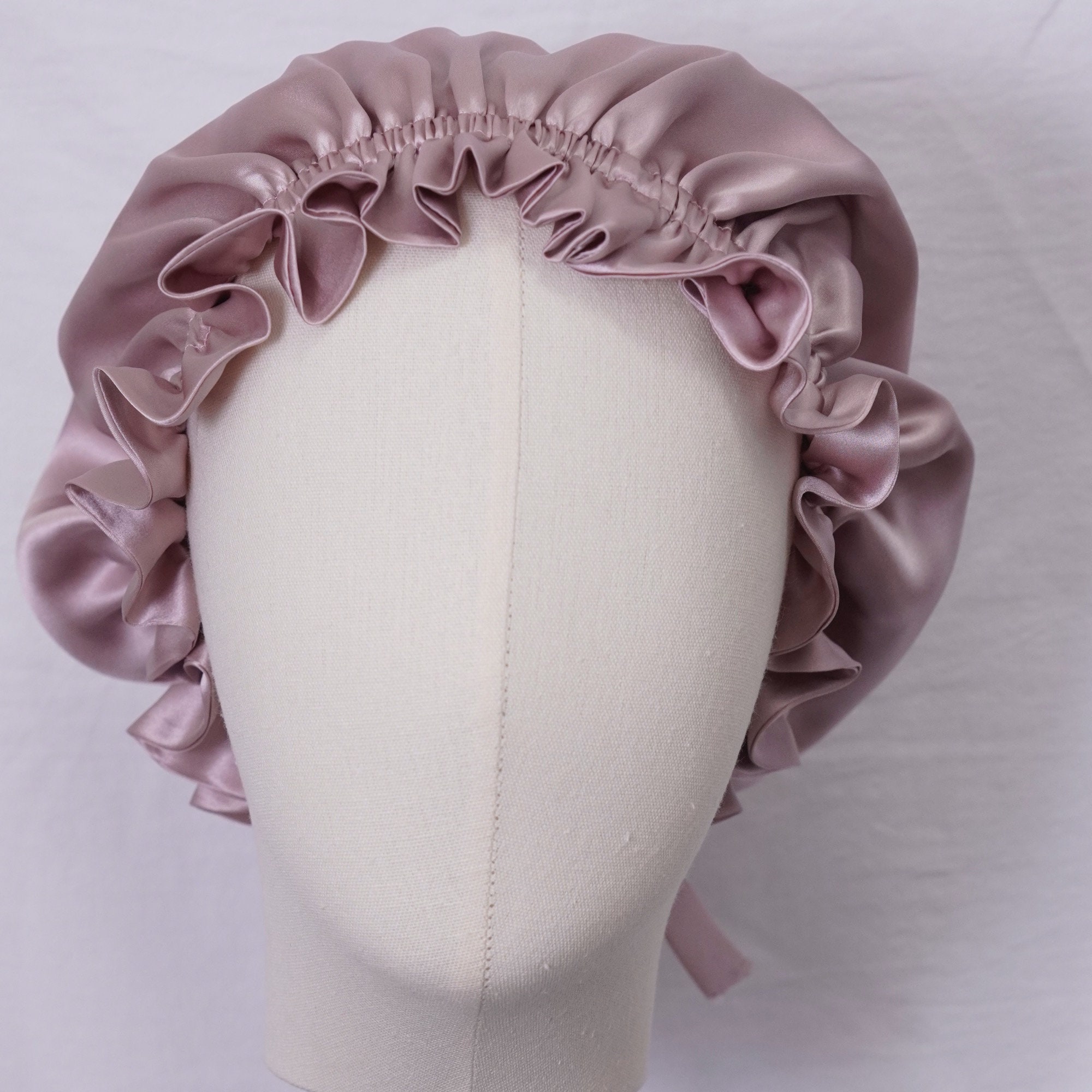 Double Layer Silk Bonnet for Sleep, 100% Mulberry Silk Reversible Sleep ...