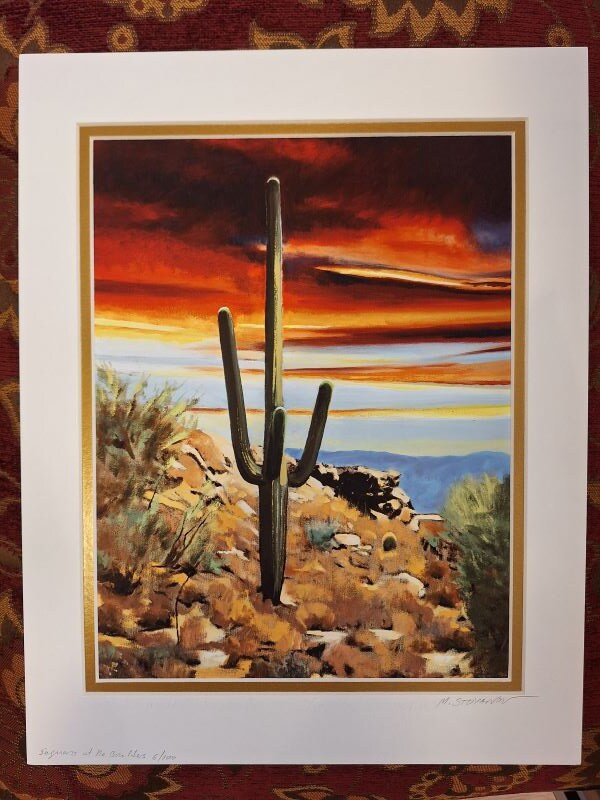 Saguaro Sunset, Limited Edition Signed Giclee - Etsy