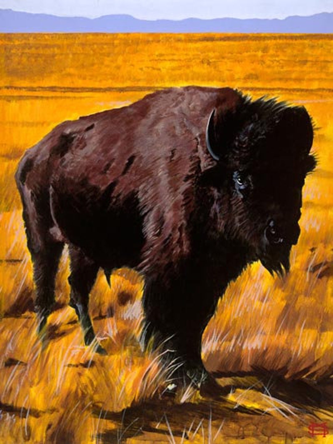 Buffalo Land, Limited Edition Signed Giclee - Etsy