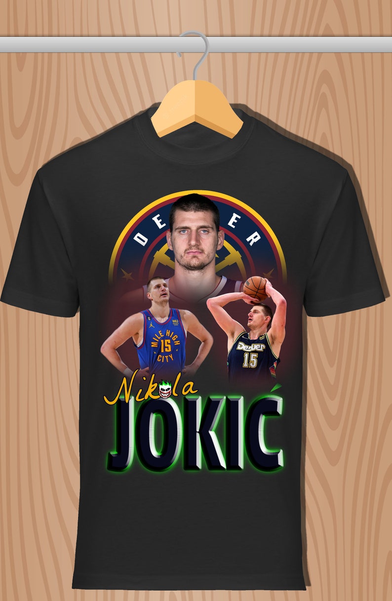 Vintage Bootleg Basketball T Shirt Design | Nikola Jokic | Denver ...