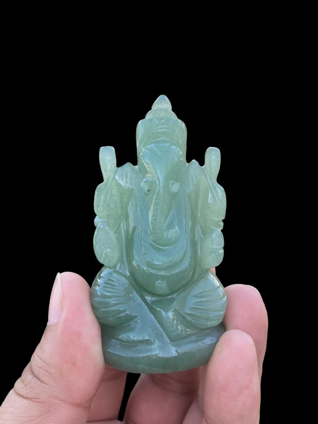 Jade Ganesh Gemstone Ganesha Ganesh Statue Small Stone Ganesha Ganesha ...