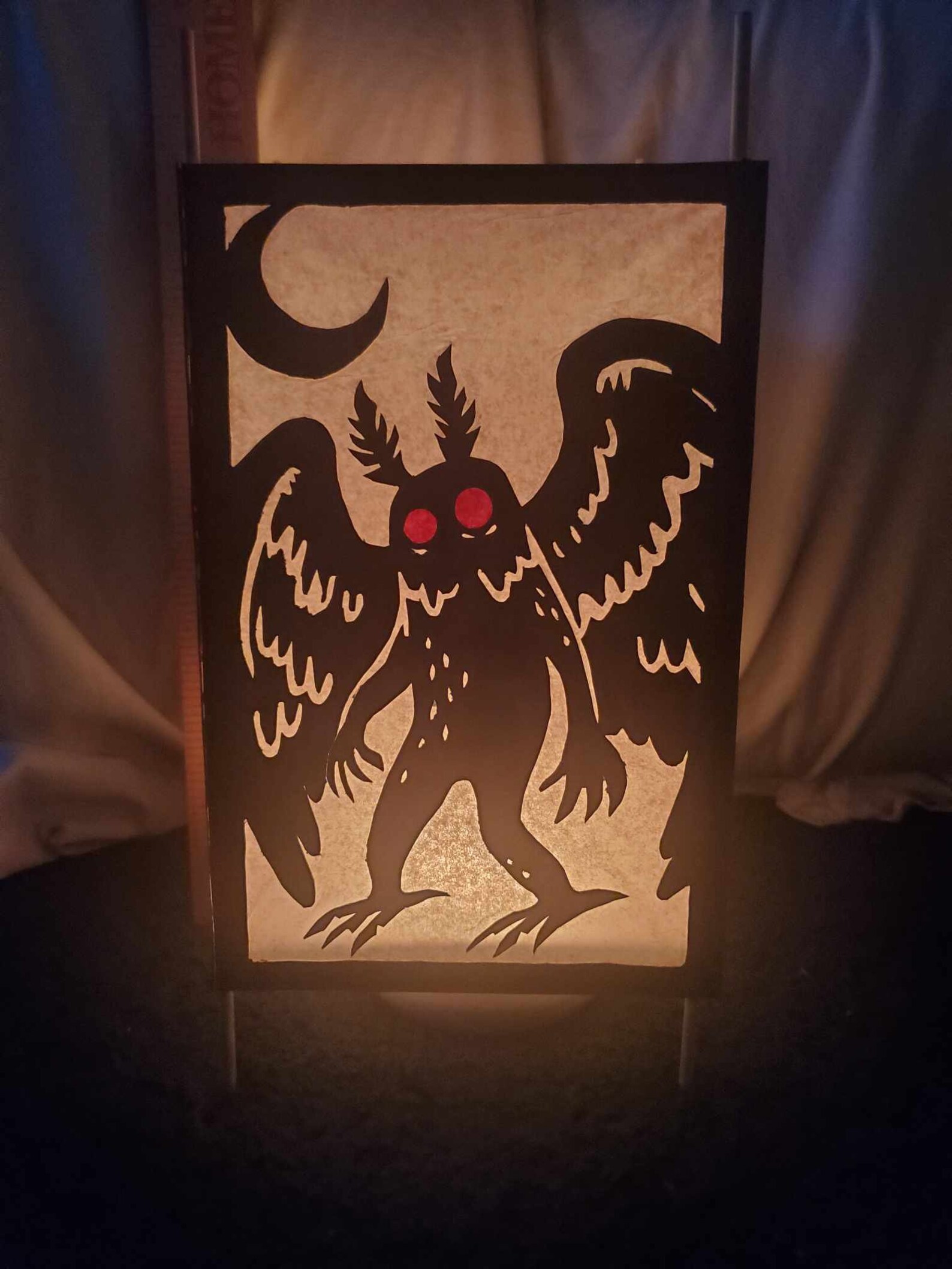 Mothman Lantern (candle Not Included.) - Etsy