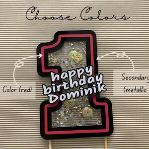 Customizable Number Cake Topper Shaker - Etsy