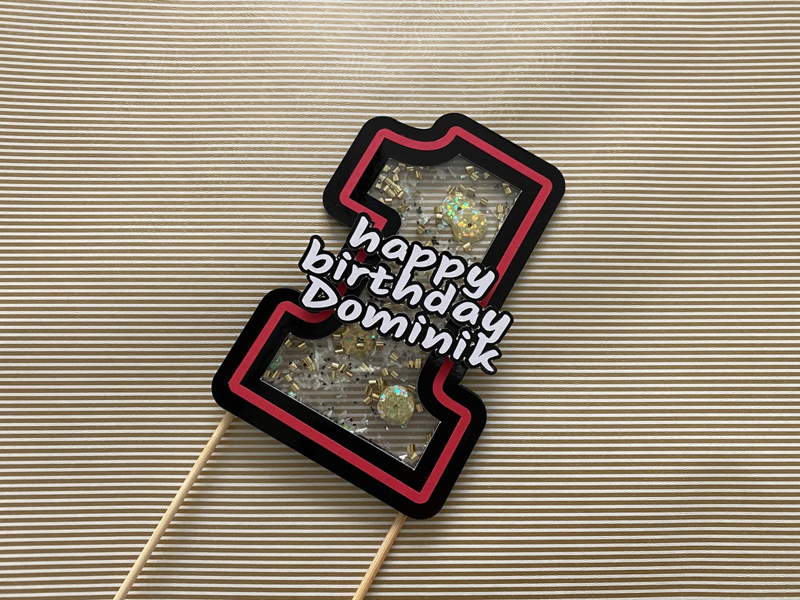 Customizable Number Cake Topper Shaker - Etsy