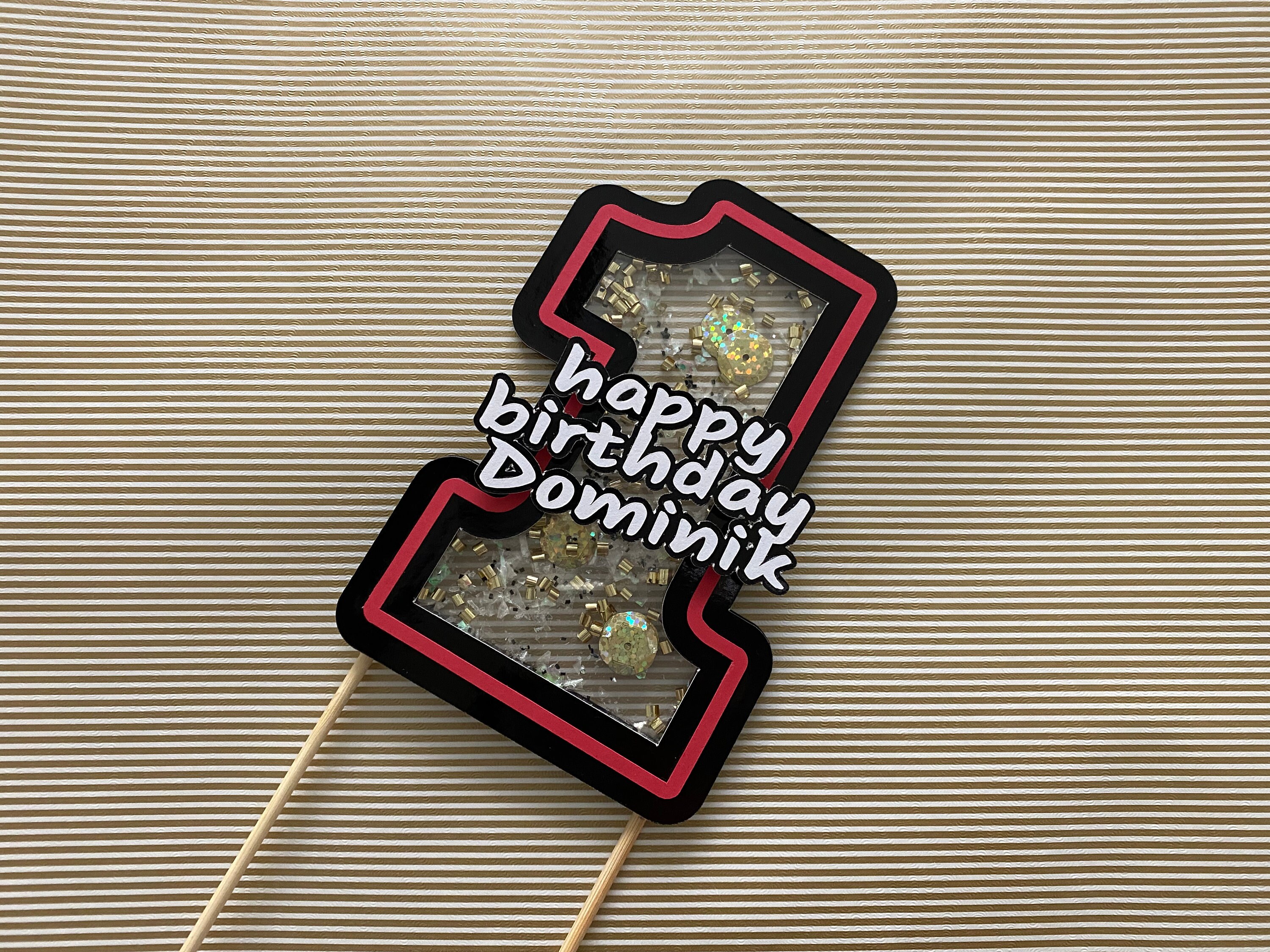 Customizable Number Cake Topper Shaker - Etsy