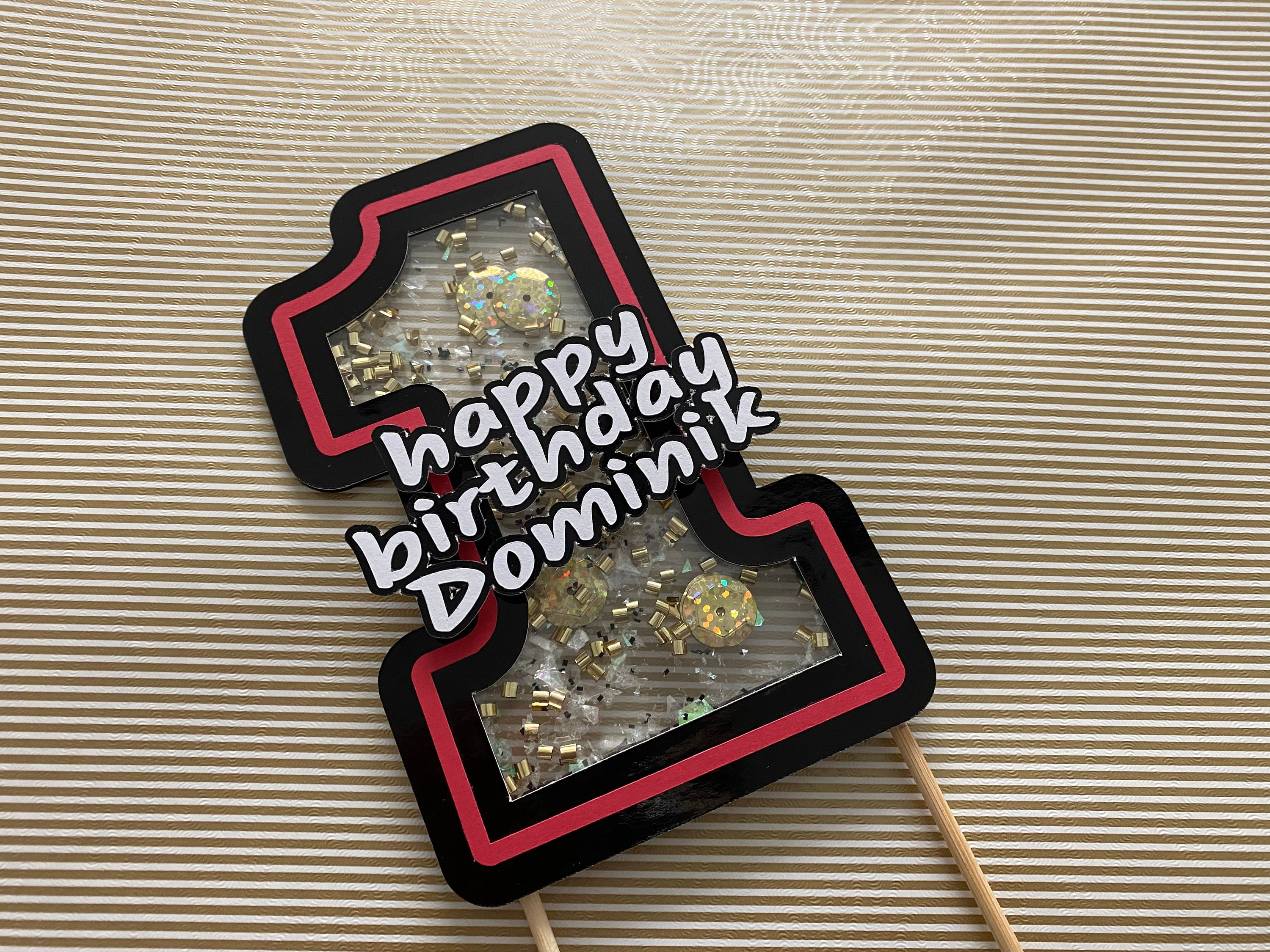 Customizable Number Cake Topper Shaker - Etsy