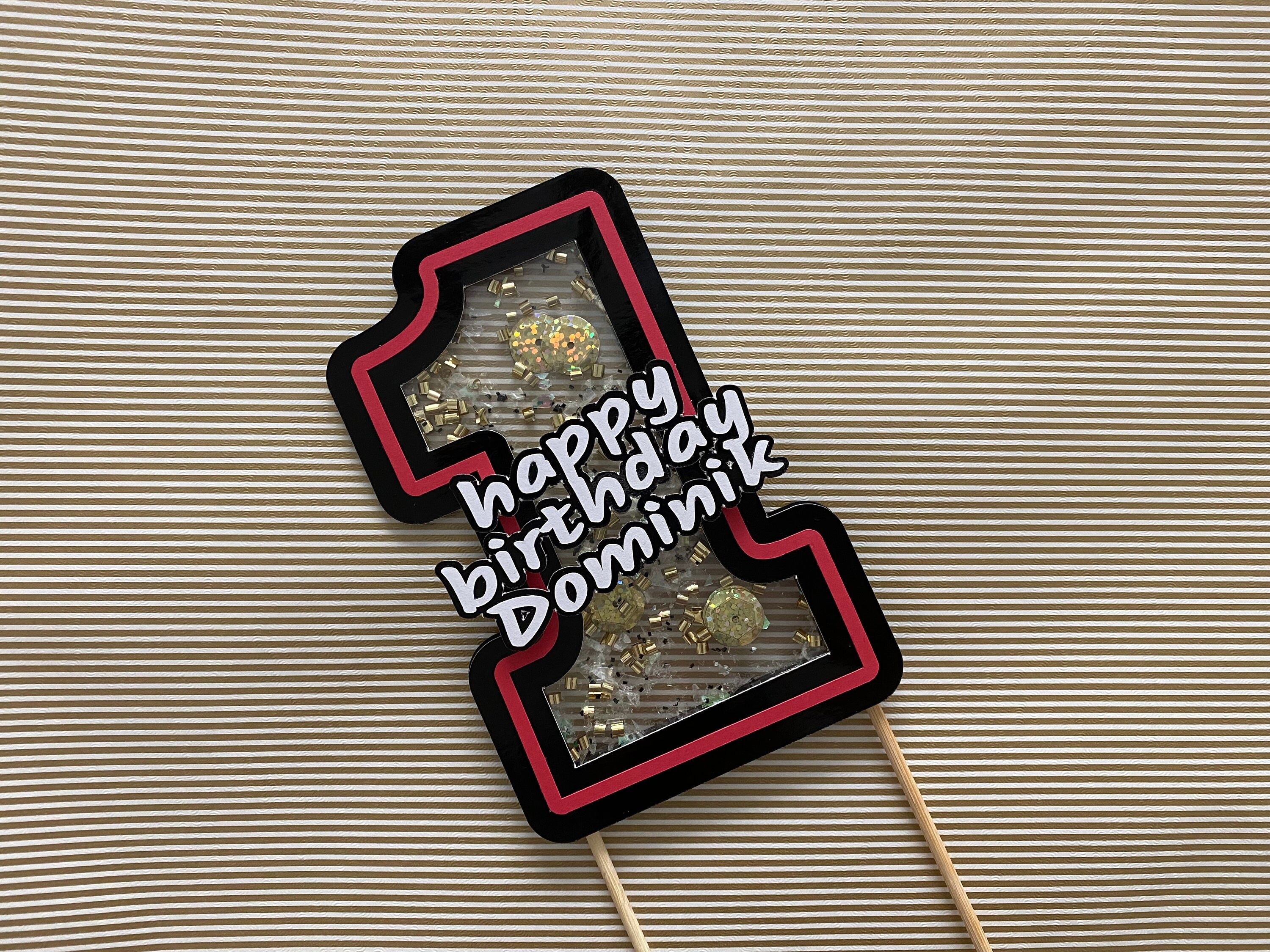 Customizable Number Cake Topper Shaker - Etsy