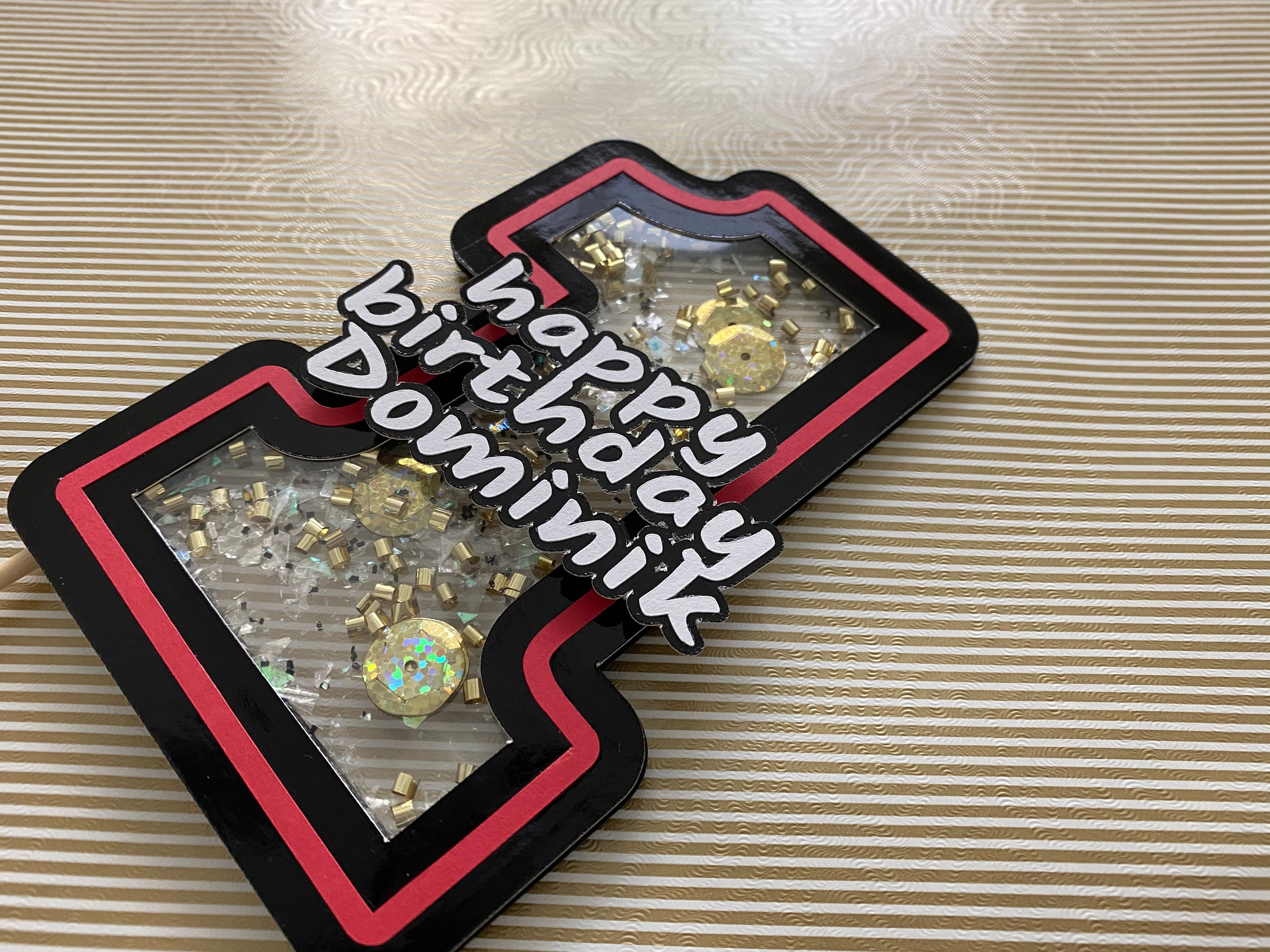 Customizable Number Cake Topper Shaker - Etsy