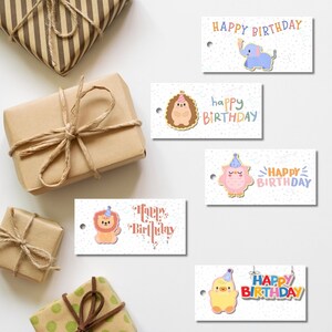 Cute Animals Birthday Card, Printable, Kids Birthday Card, Instant ...