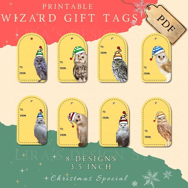 Owl Favor Tags - Etsy