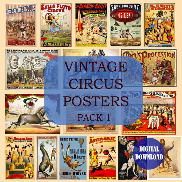 Circus Poster - Etsy