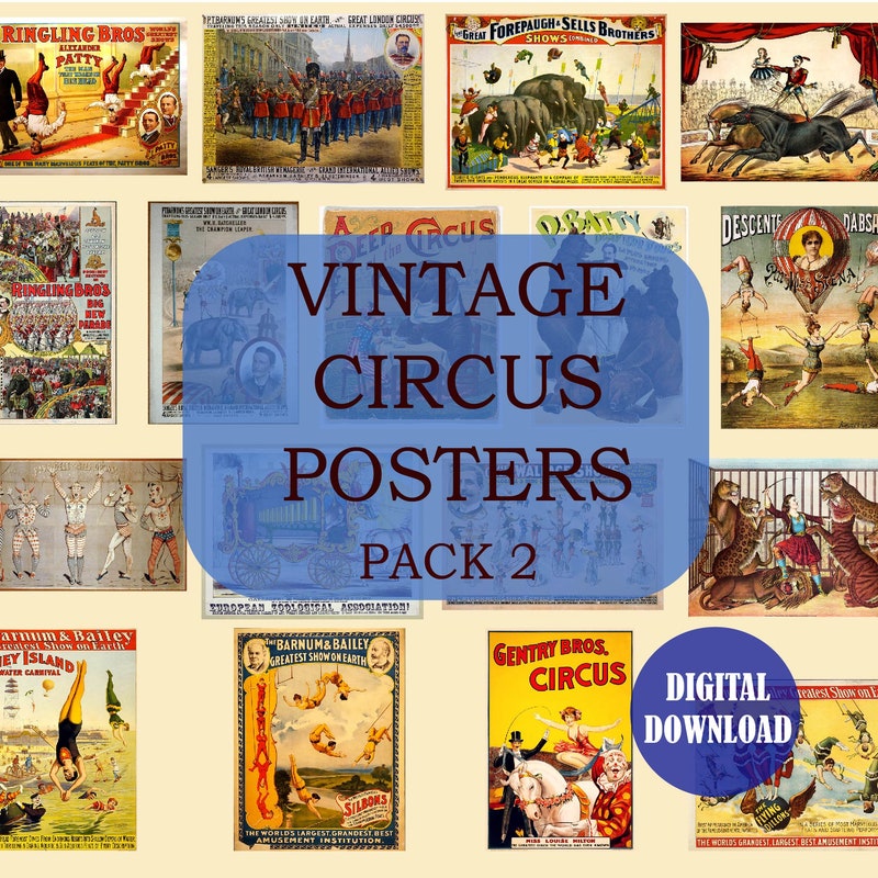 Circus Poster - Etsy